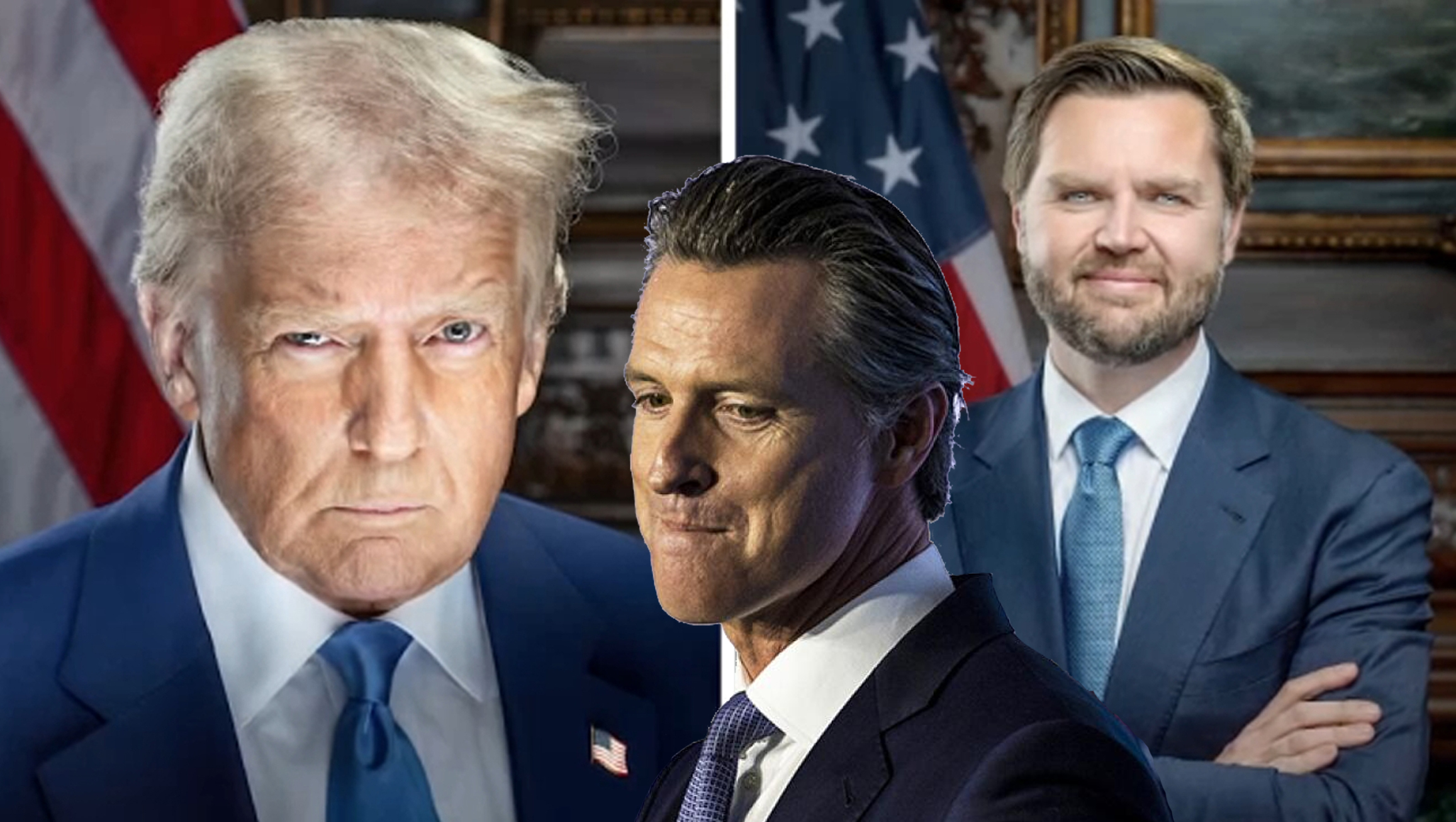 J.D. Vance launches an attack against the governor of California.